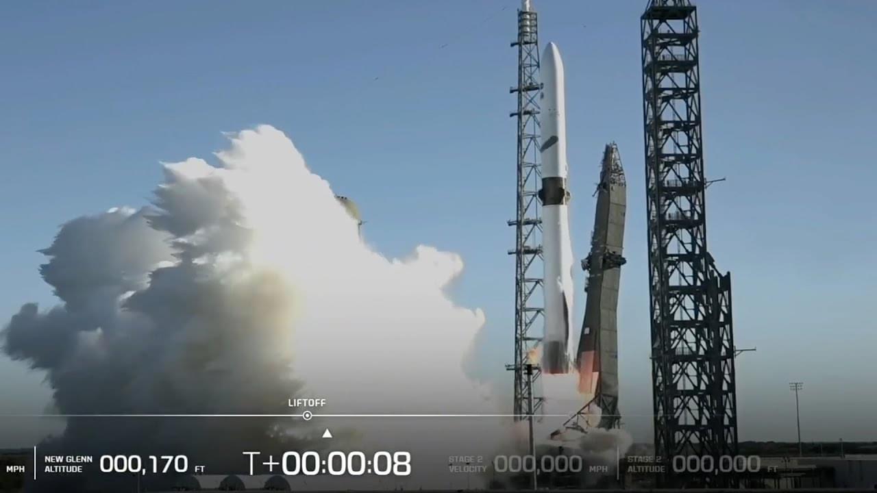 Blastoff! Blue Origin’s New Glenn rocket launches NASA Mars mission ...