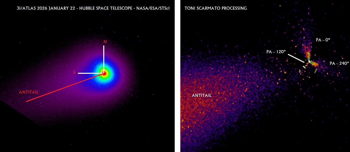 Hubble Images of 3I/ATLAS During Its Rare Alignment with the Sun-Earth ...