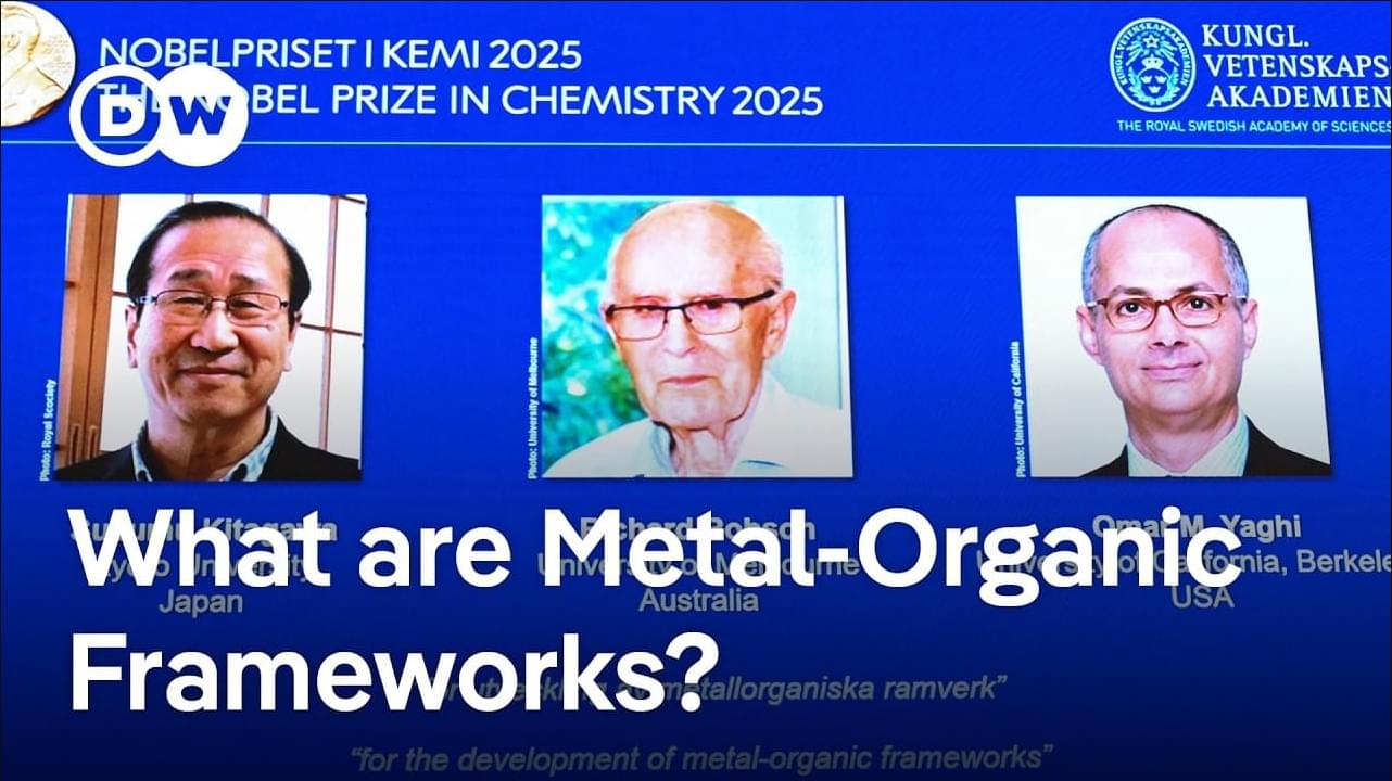 Nobel Prize in Chemistry awarded “for the development of metal–organic ...