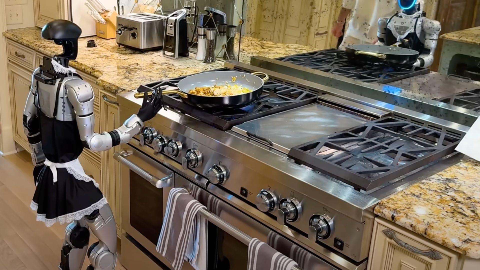 Unitree Humanoid robot chef loses grip on pan in viral cooking video ...