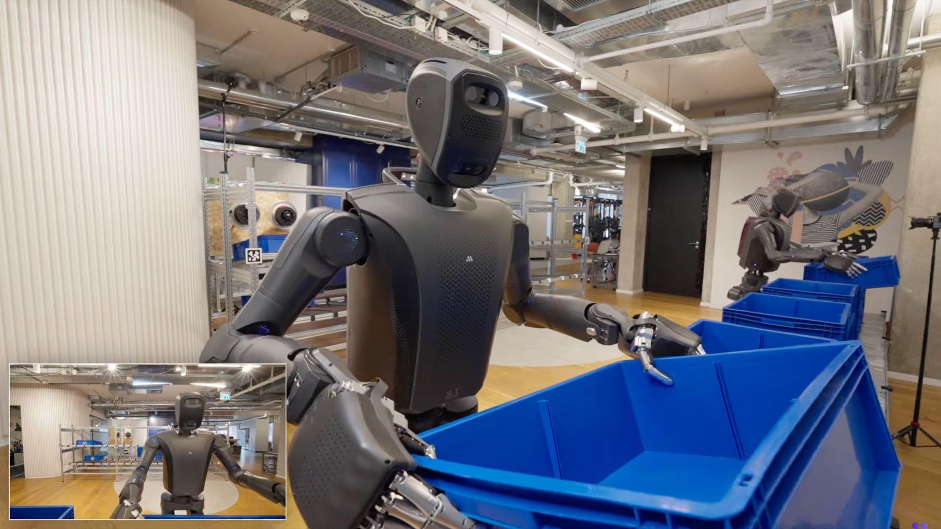 Watch: Humanoid robots sort boxes in real-time warehouse demo ...