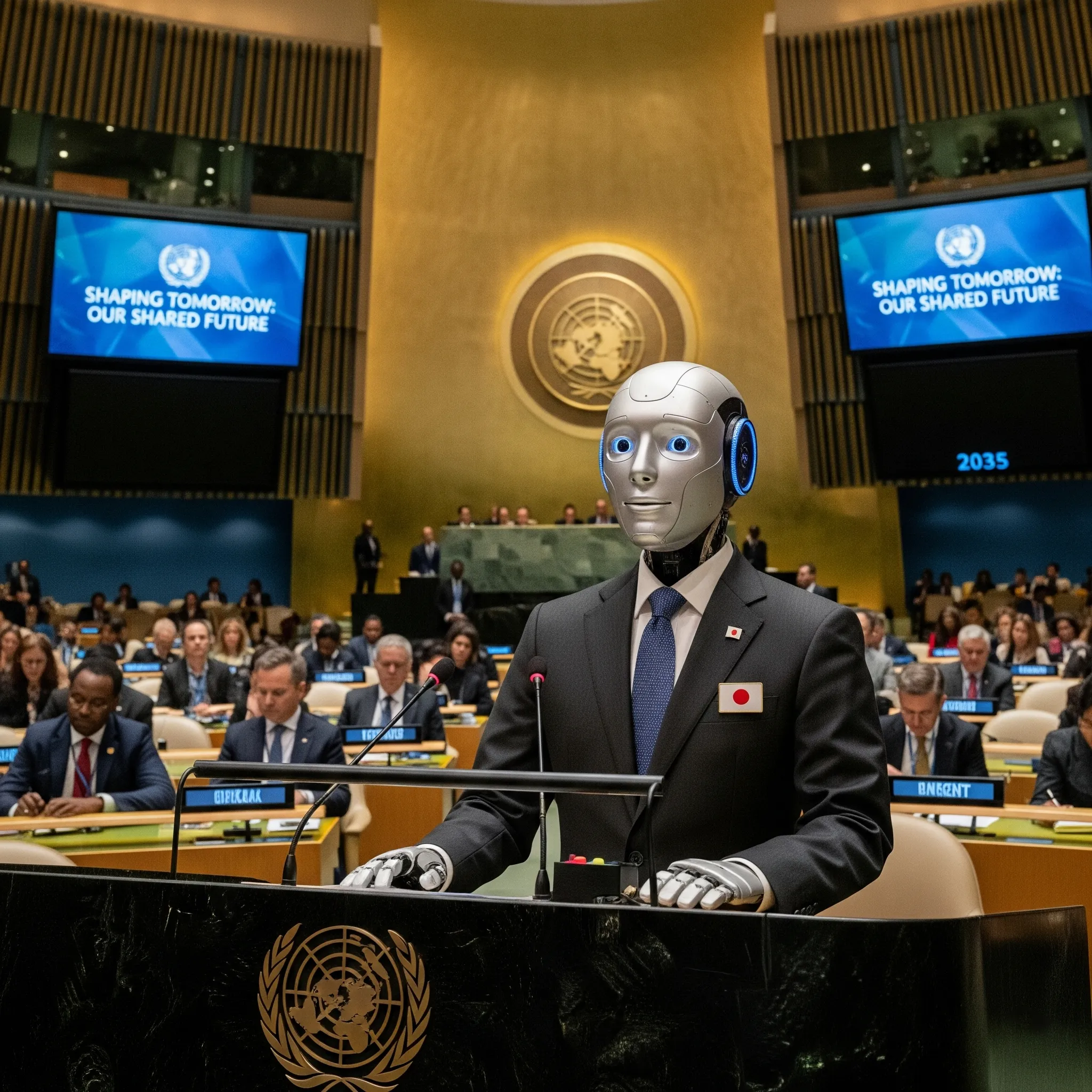 Robotto-san becomes Prime Minister: Democratized ASI is born in 2035 ...